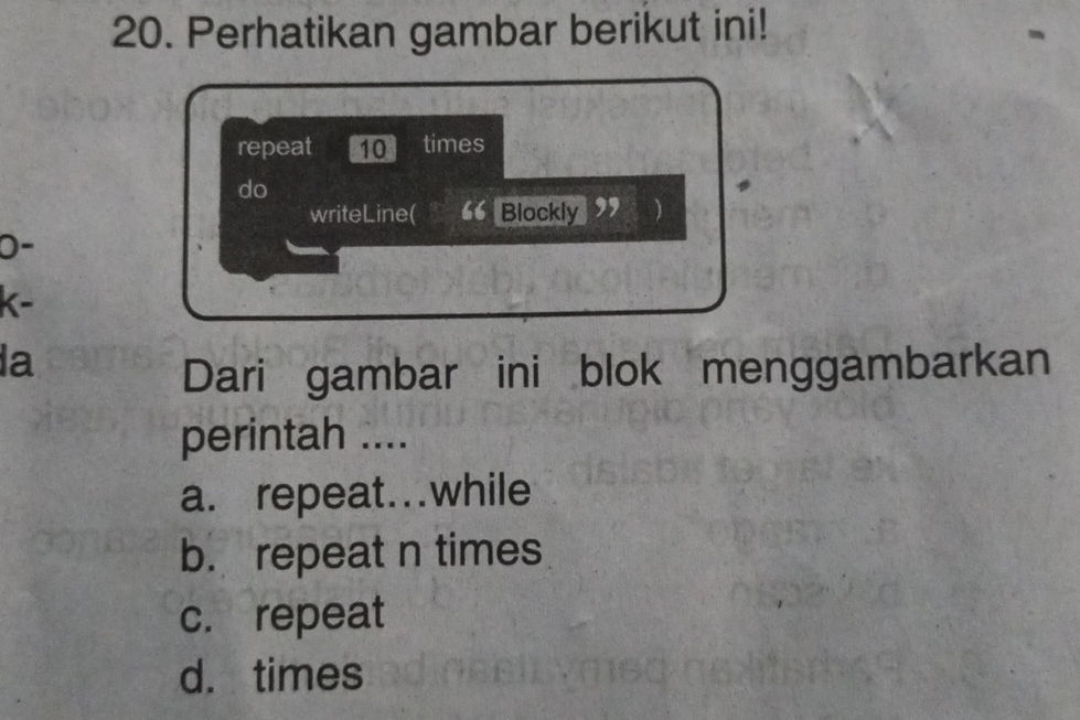 20. Perhatikan gambar berikut ini! ``` | StudyX