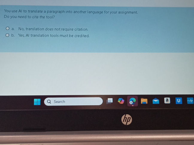 You use Al to translate a paragraph into
