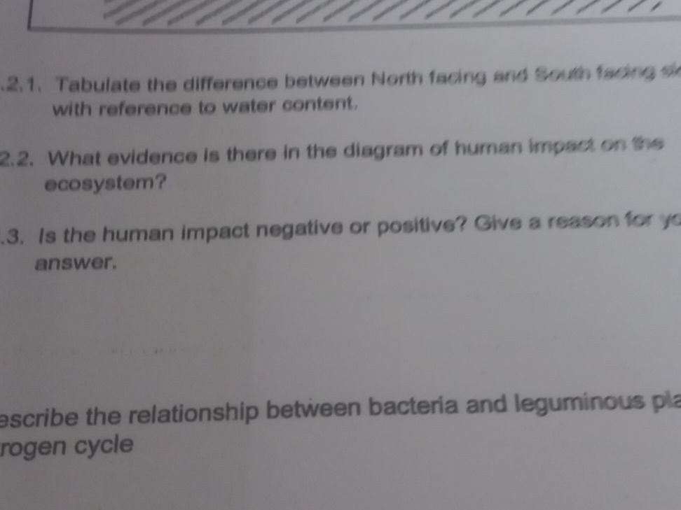 2.1. Tabulate the difference between North | StudyX