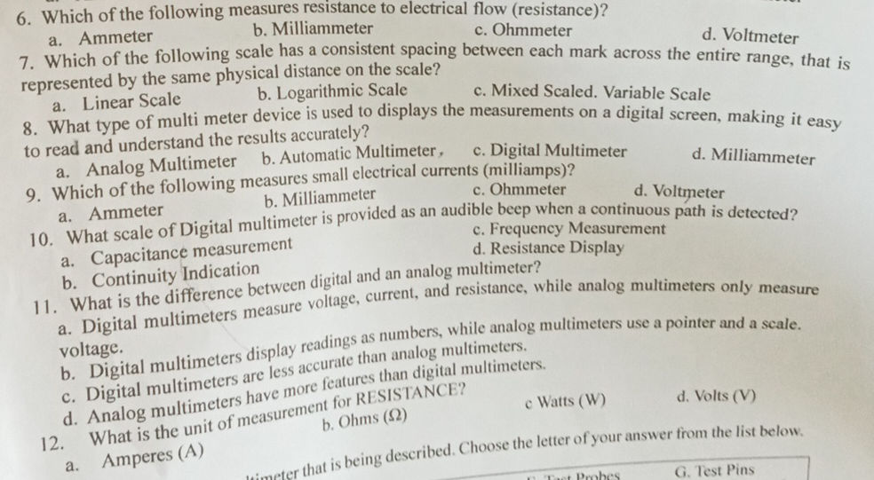 6. Which of the following measures | StudyX