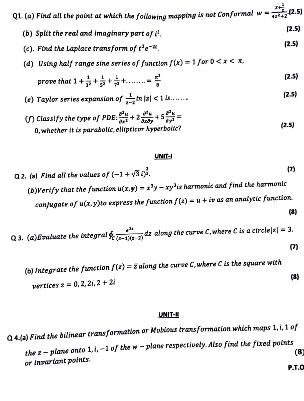 Q1. (a) Find all the point at which the | StudyX
