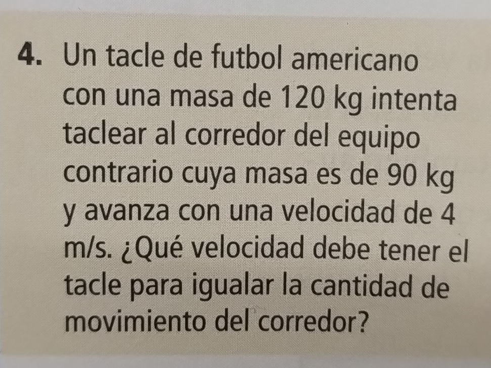 4. Un tacle de futbol americano con una masa | StudyX