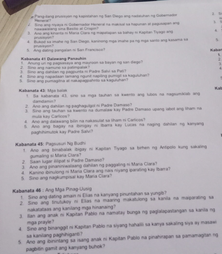 Pang-ilang prusisyon ng kapistahan ng San | StudyX