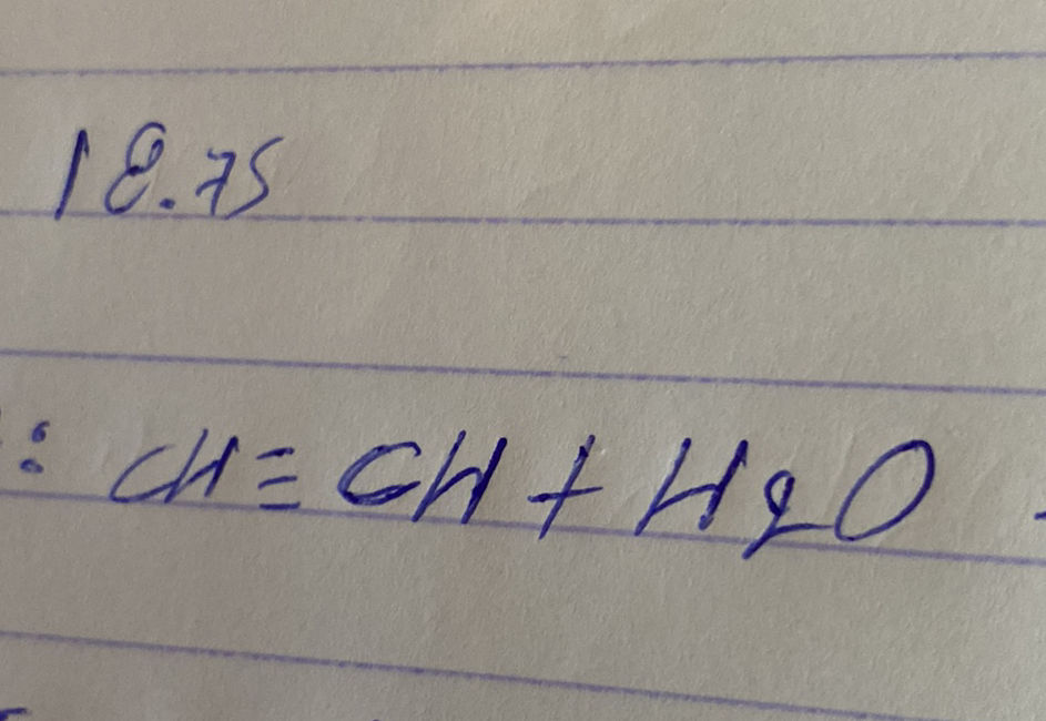 Chemical Reaction of $CH\equiv CH + H_2O$ | StudyX