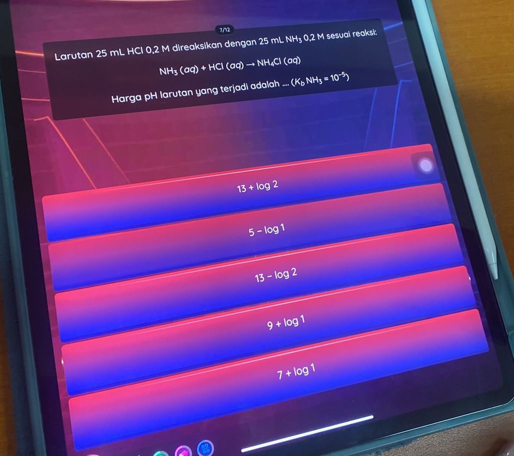 Larutan 25 mL HCl 0,2 M direaksikan dengan | StudyX