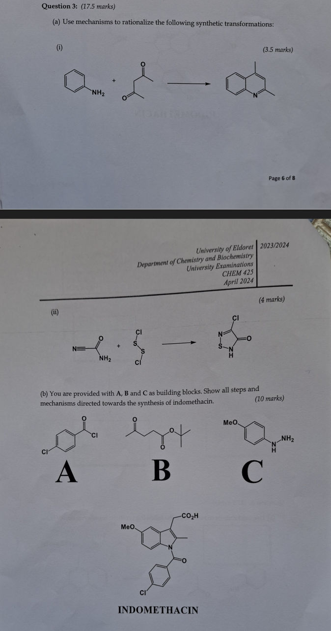 (a) Use mechanisms to rationalize the | StudyX