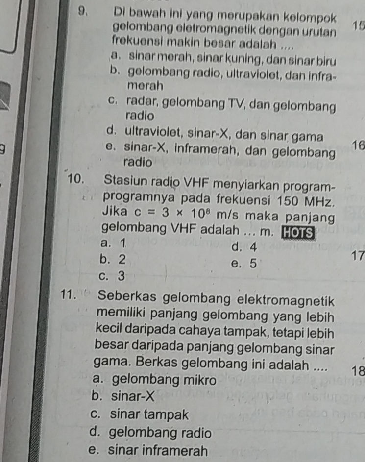 9. Di bawah ini yang merupakan kelompok | StudyX