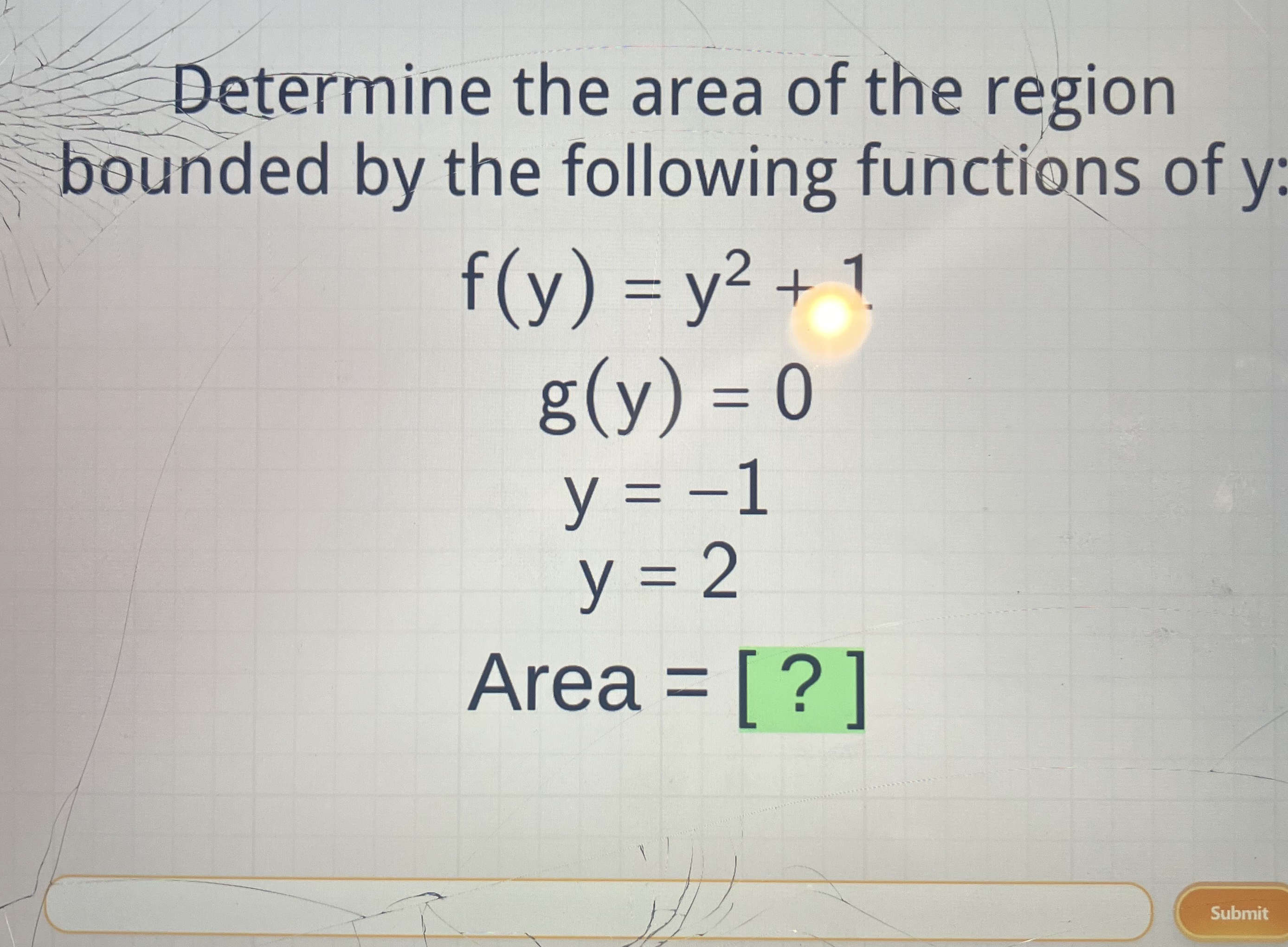 Determine the area of the region bounded by | StudyX