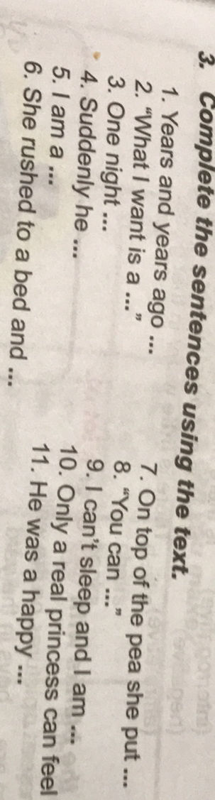 3. Complete the sentences using the text. | StudyX