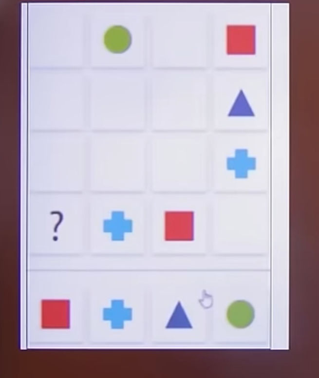 Identify the missing shape in the pattern. | StudyX