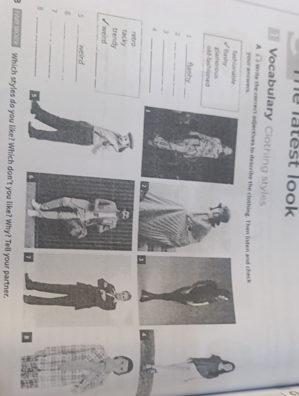 A Write the correct adjectives to describe | StudyX