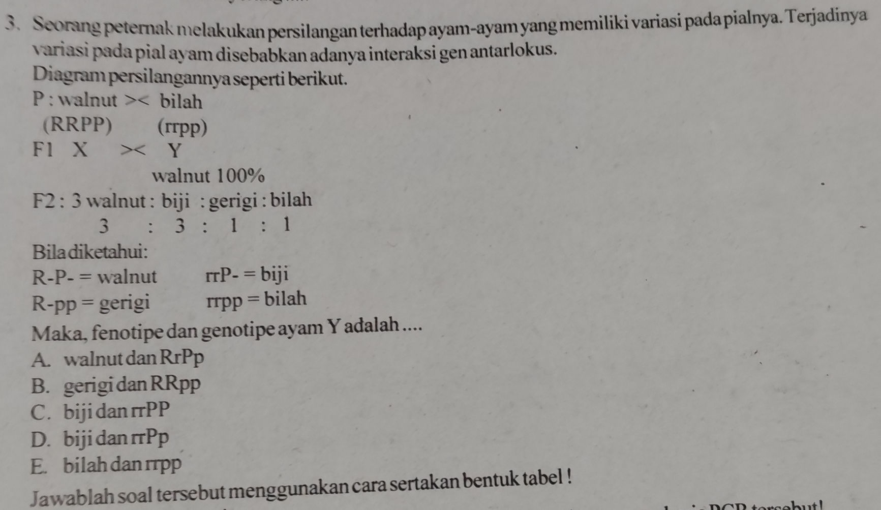 3. Seorang peternak melakukan persilangan | StudyX