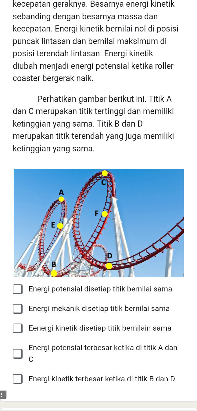 Perhatikan gambar berikut ini. Titik A dan C | StudyX