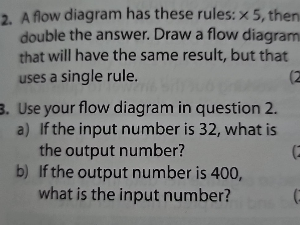 2. A flow diagram has these rules: x 5, then | StudyX