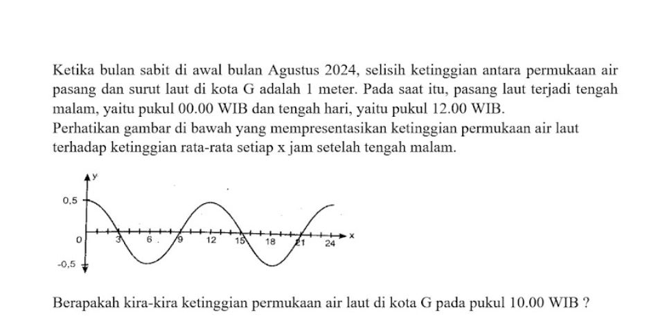 Ketika bulan sabit di awal bulan Agustus | StudyX