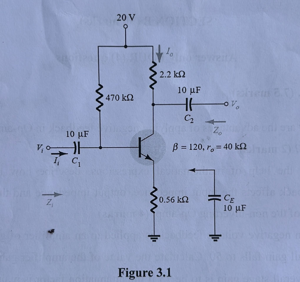 The image shows a circuit diagram of a | StudyX