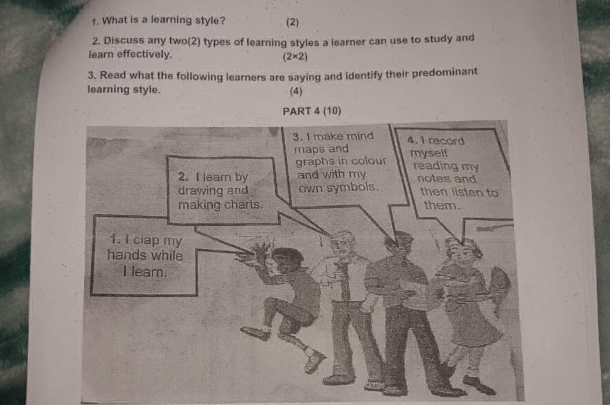 1. What is a learning style? 2. Discuss any | StudyX