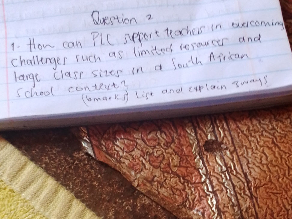 Question 2 1. How can PLC support teachers | StudyX