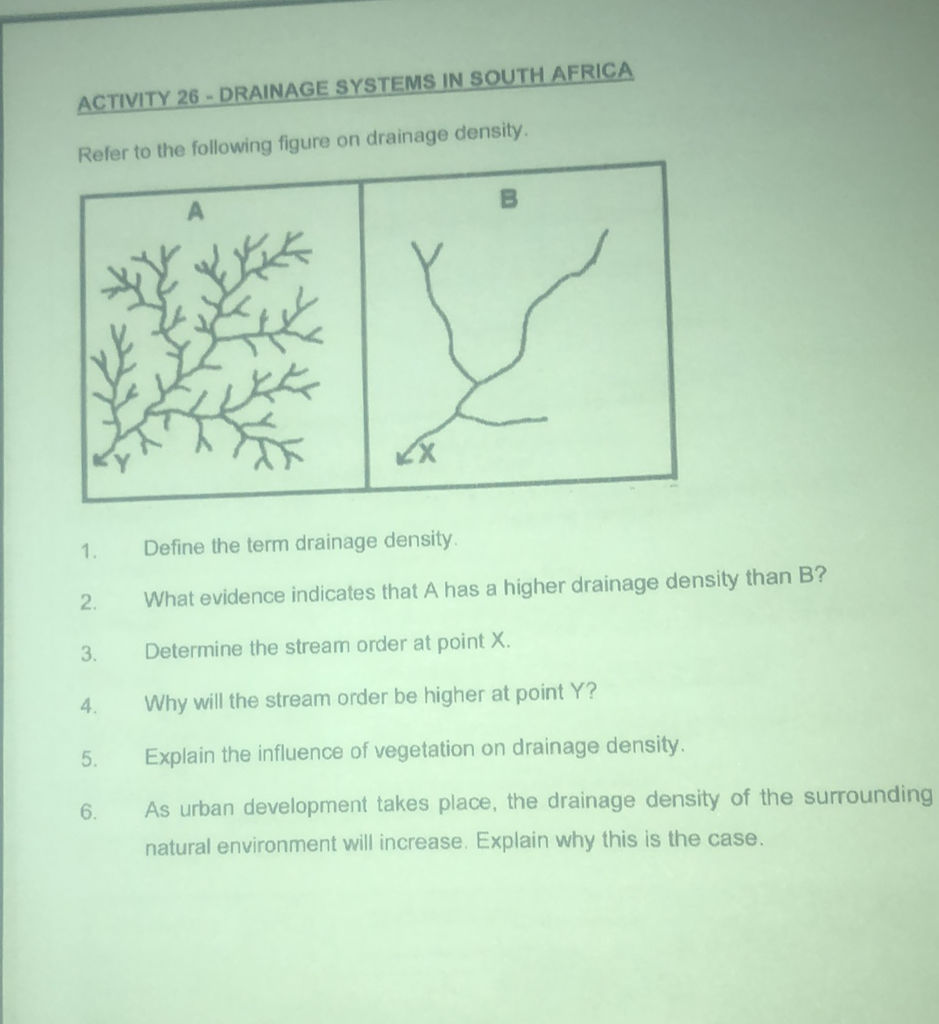 Refer to the following figure on drainage | StudyX