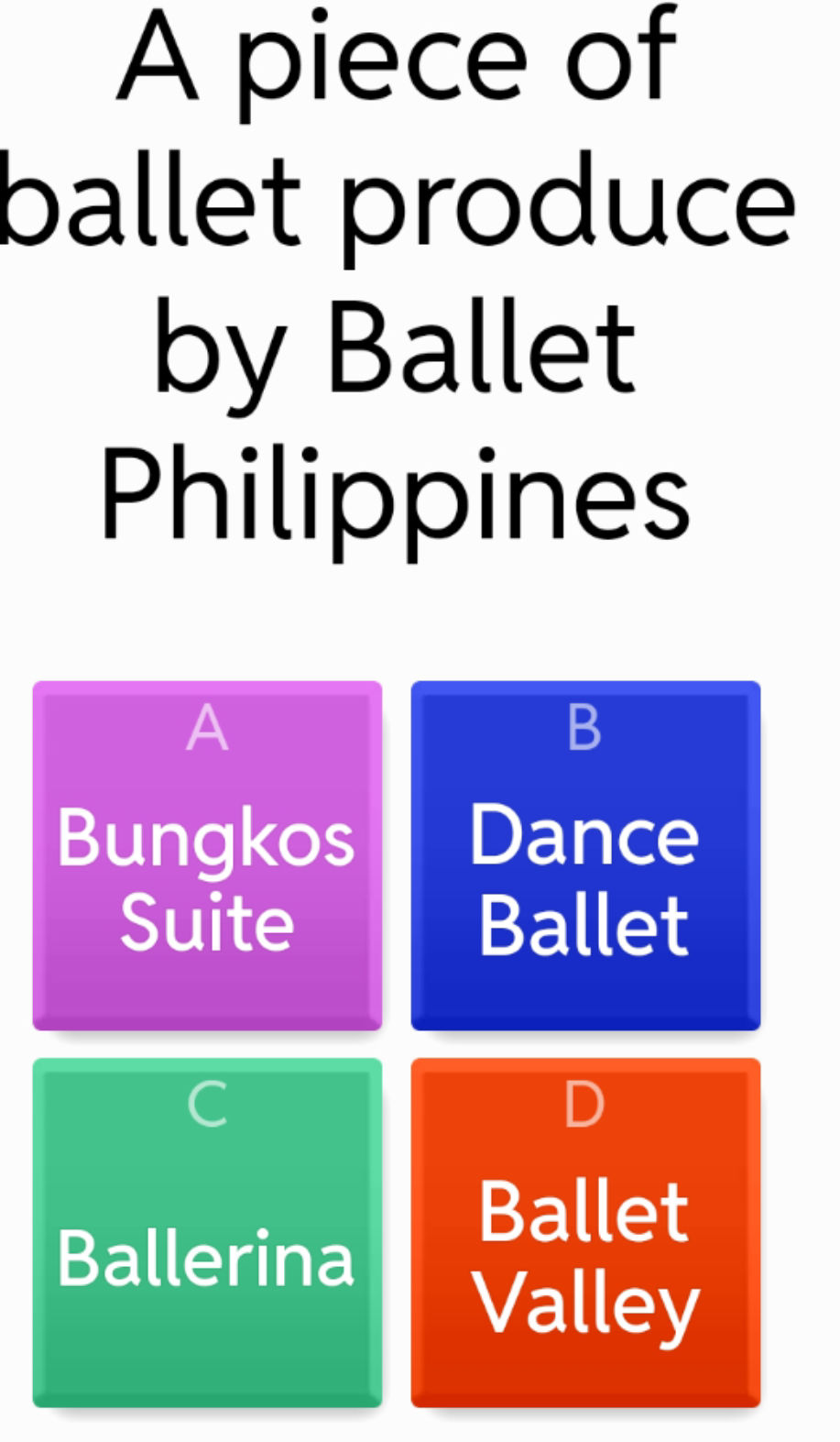 A piece of ballet produce by Ballet | StudyX