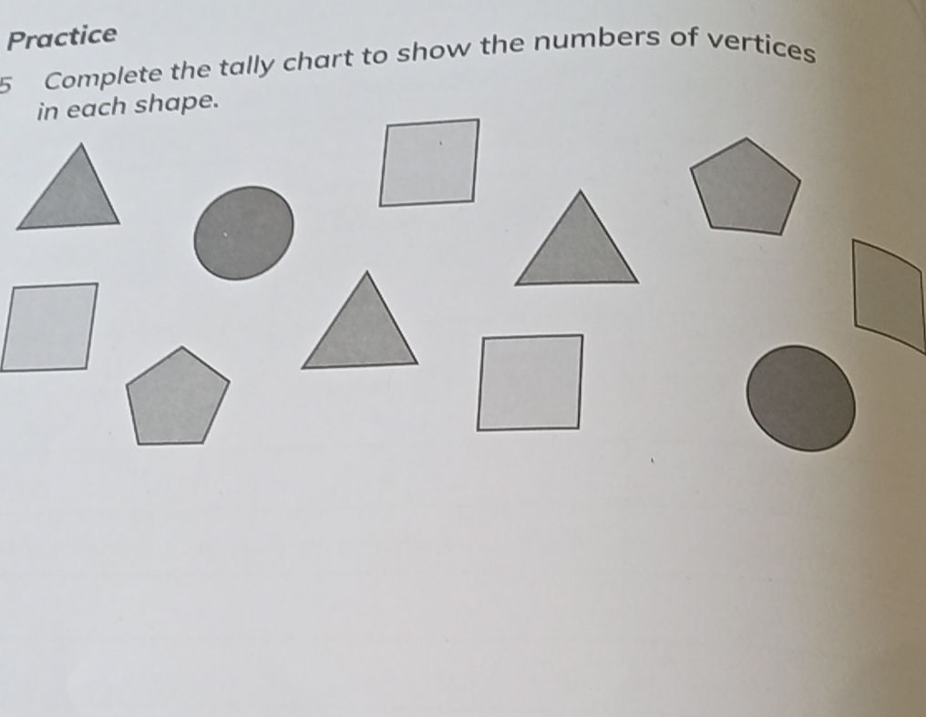 Complete the tally chart to show the numbers | StudyX