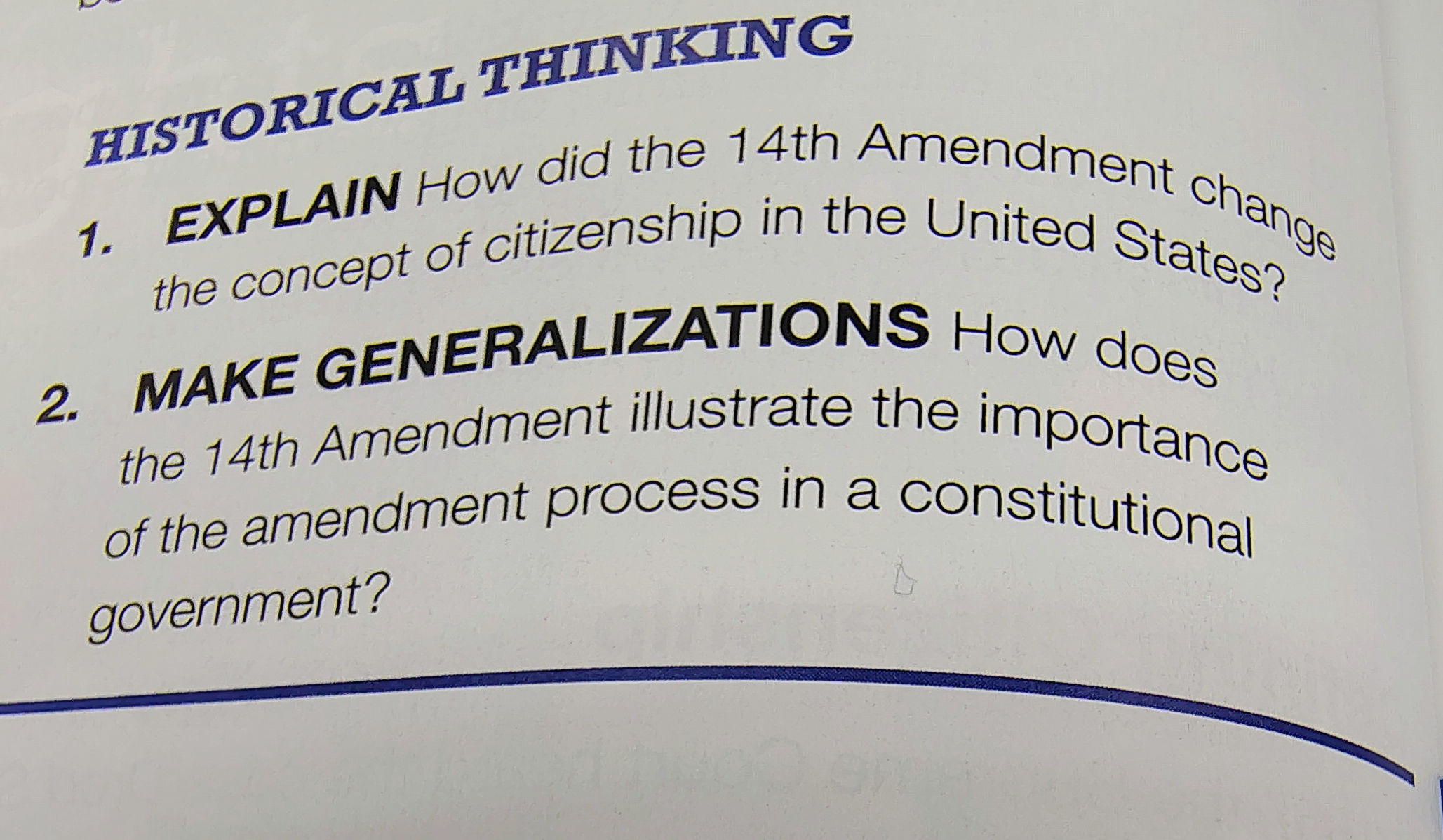 1. EXPLAIN How did the 14th Amendment change | StudyX