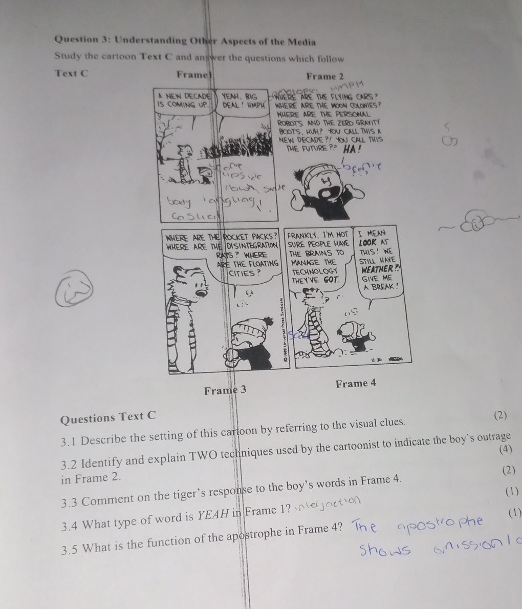 3.1 Describe the setting of this cartoon by | StudyX