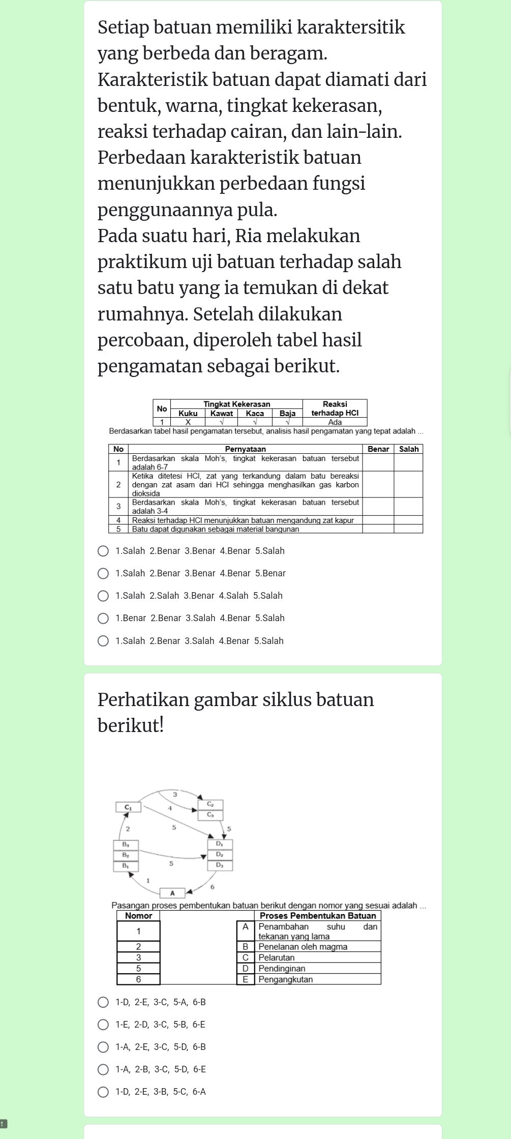 Berdasarkan tabel hasil pengamatan tersebut, | StudyX
