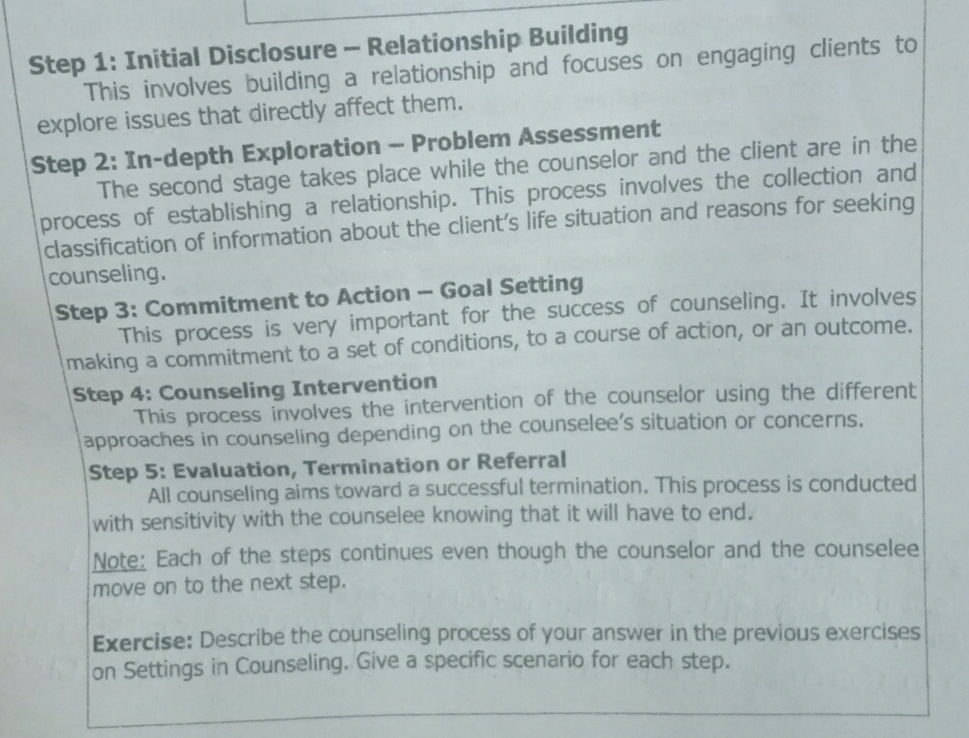 Step 1: Initial Disclosure - Relationship | StudyX