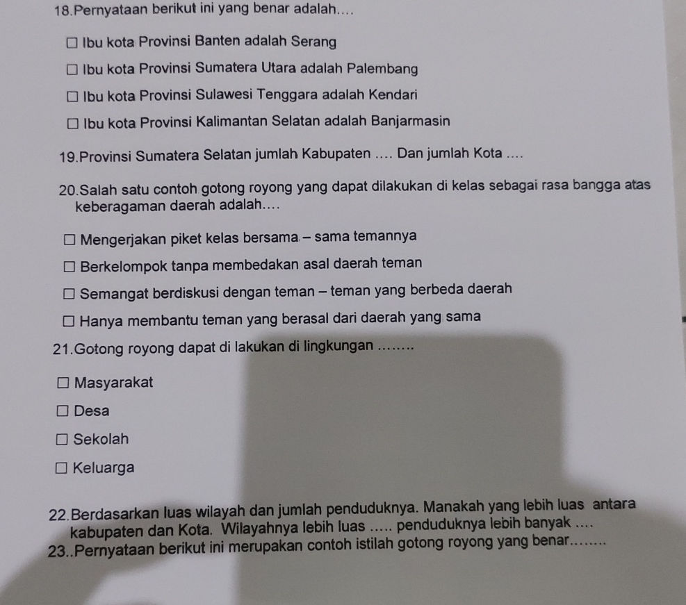 18. Pernyataan berikut ini yang benar | StudyX