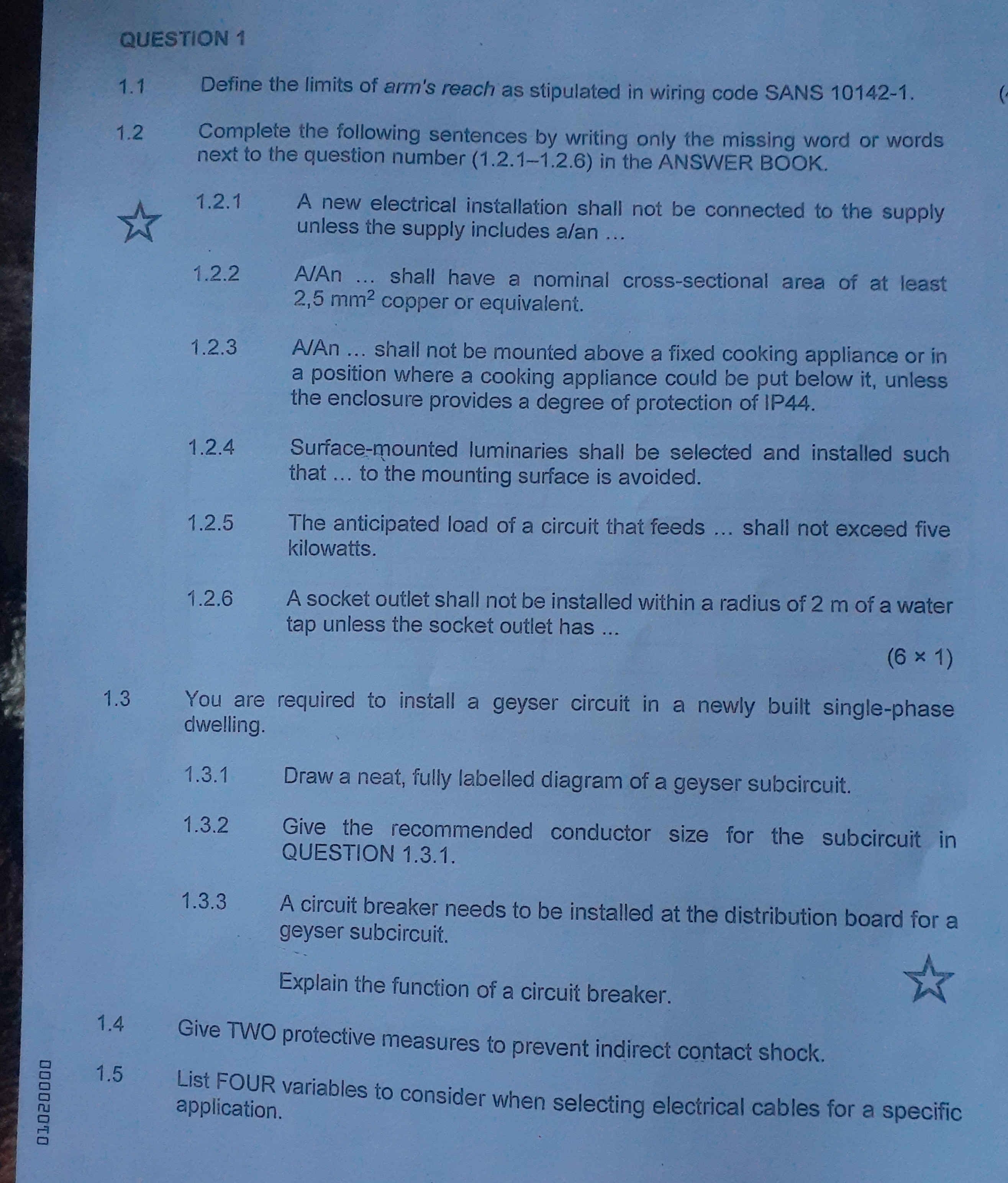 1.1 Define the limits of arm's reach as | StudyX