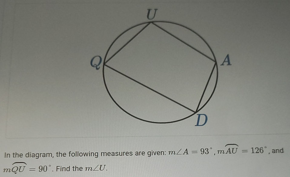 In the diagram, the following measures are | StudyX