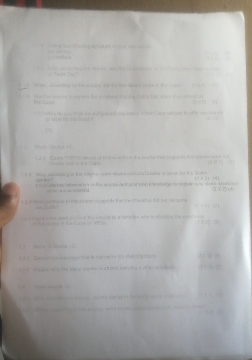 1.1.1 Define the following concepts in your | StudyX