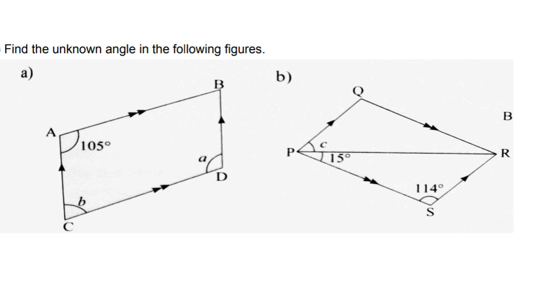 Find the unknown angle in the following | StudyX