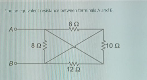 Find an equivalent resistance between | StudyX