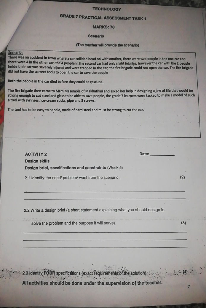 Scenario: There was an accident in town | StudyX