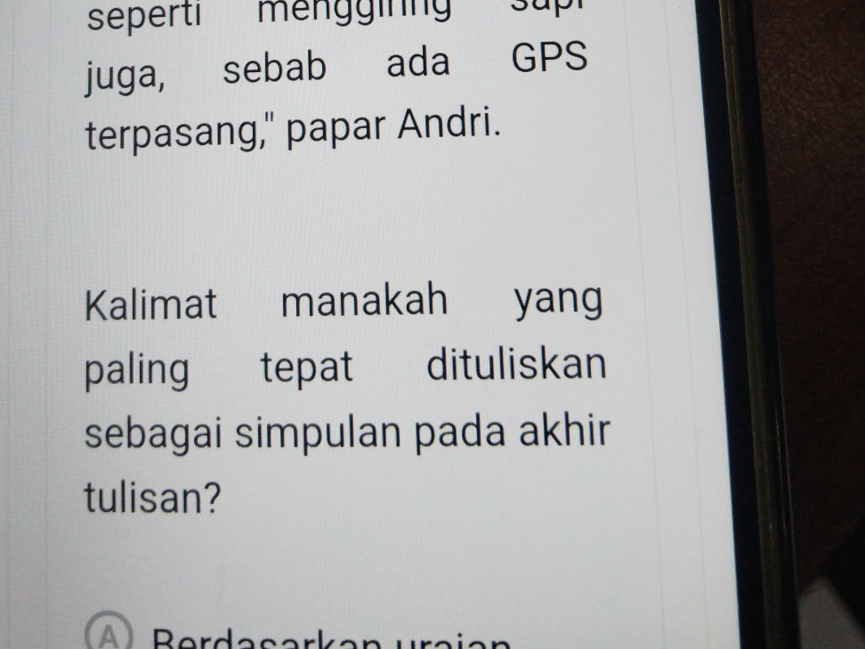 Kalimat manakah yang paling tepat dituliskan | StudyX