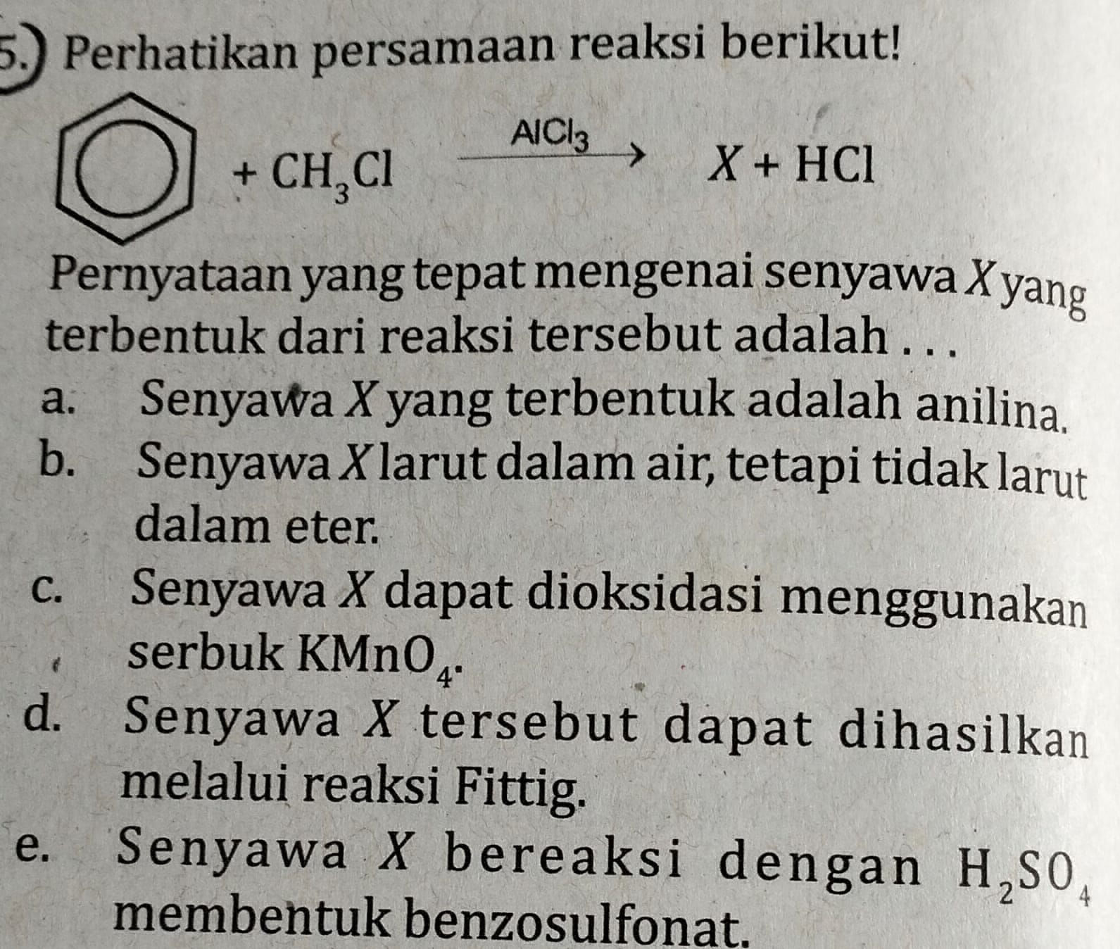 5.) Perhatikan persamaan reaksi berikut! $ + | StudyX