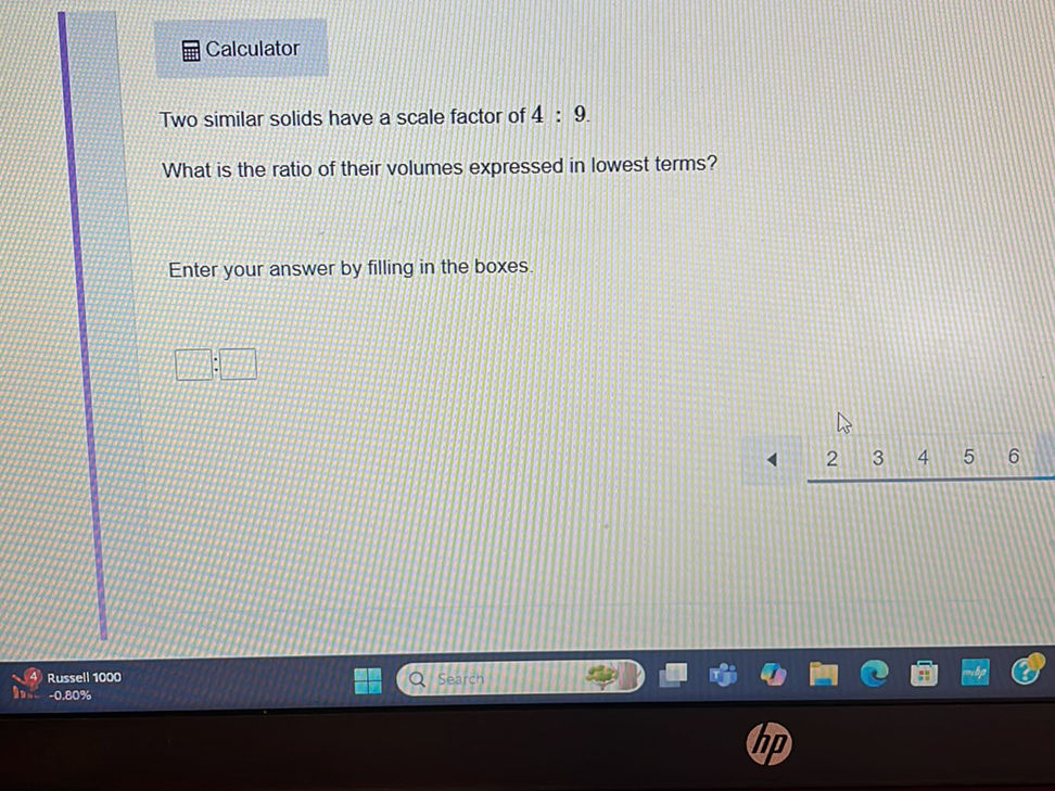 Two similar solids have a scale factor of 4 | StudyX