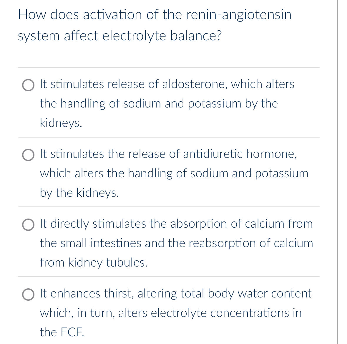 How does activation of the renin-angiotensin | StudyX