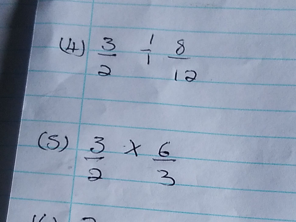 (4) $ {3}{2} {8}{12}$ (5) $ {3}{2} | StudyX