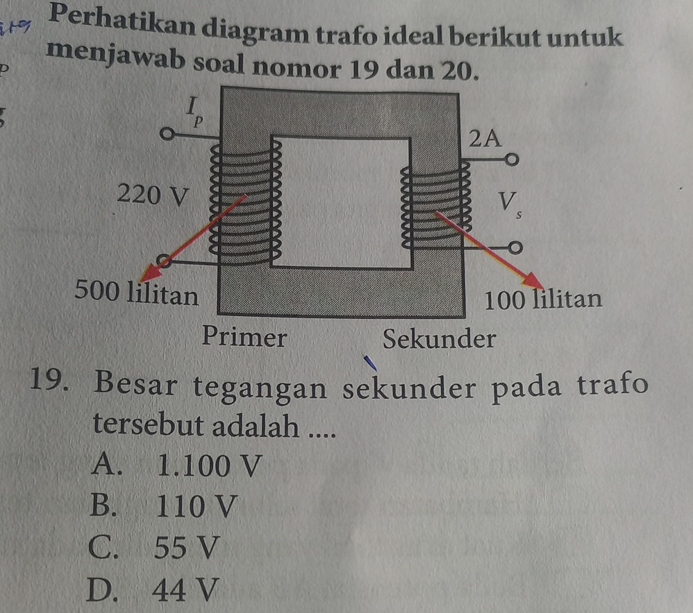 Perhatikan diagram trafo ideal berikut untuk | StudyX