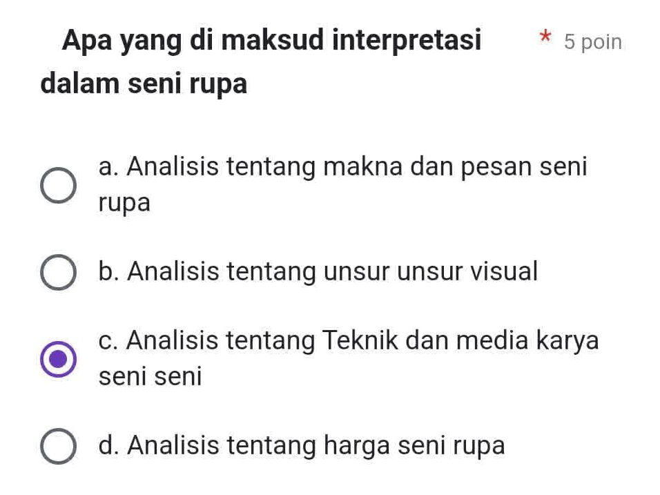 Apa yang di maksud interpretasi dalam seni | StudyX