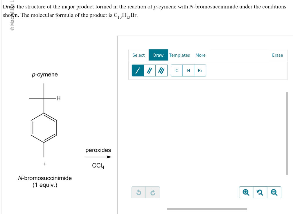 Draw the structure of the major product | StudyX