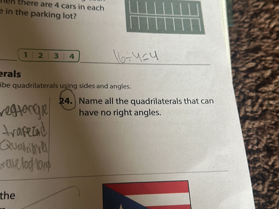 24. Name all the quadrilaterals that can | StudyX