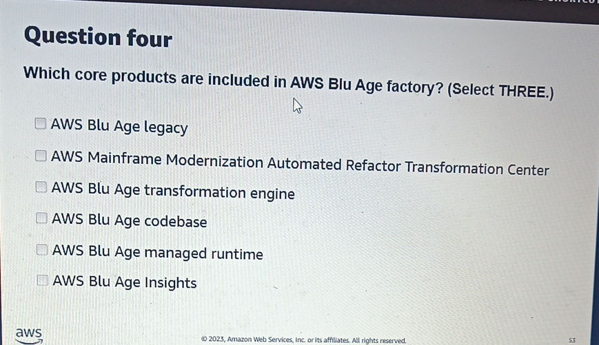 Question four Which core products are | StudyX