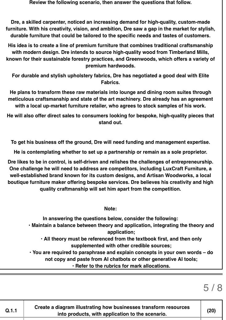 Review the following scenario, then answer | StudyX