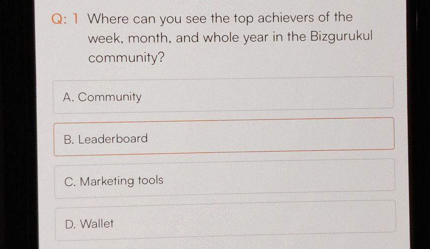 Q: 1 Where can you see the top achievers of | StudyX