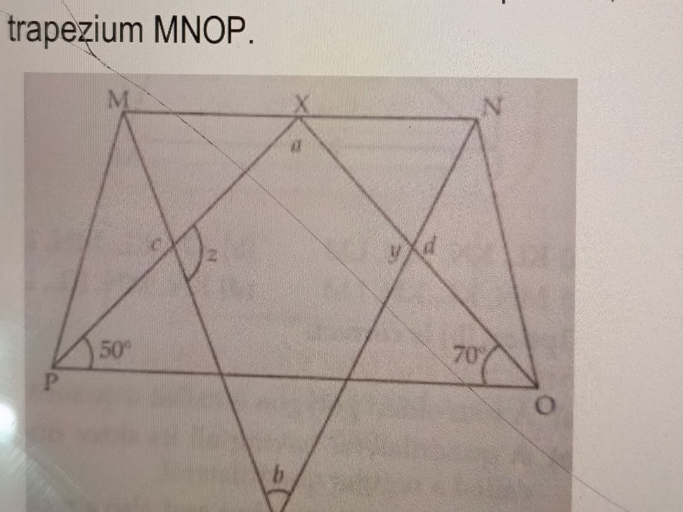 trapezium MNOP. The image contains a | StudyX