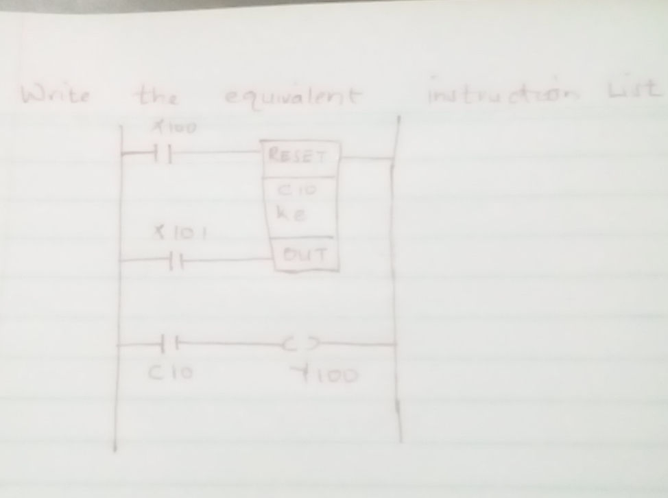 Write the equivalent instruction List | StudyX